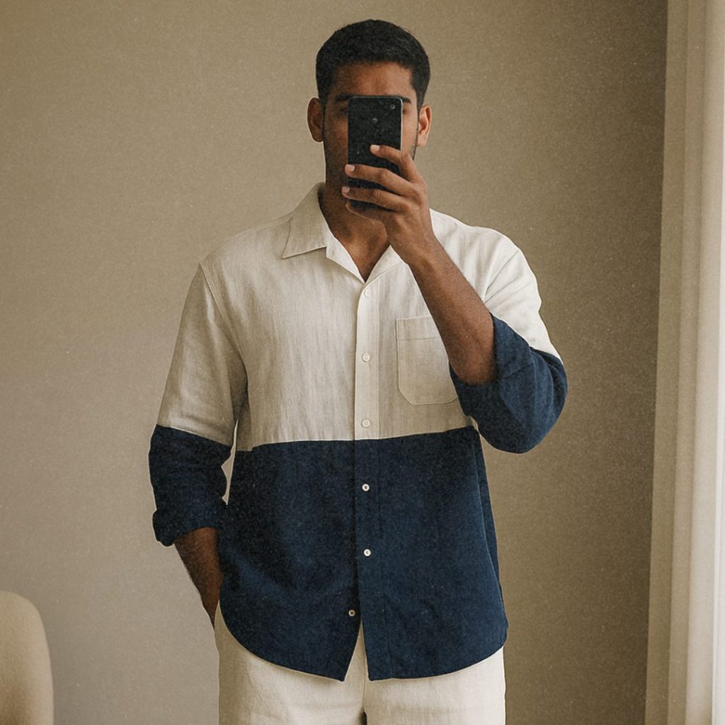 Lans Relaxed Casablanca pocketed Washed Linen Shirt (XS–4XL) – Lans